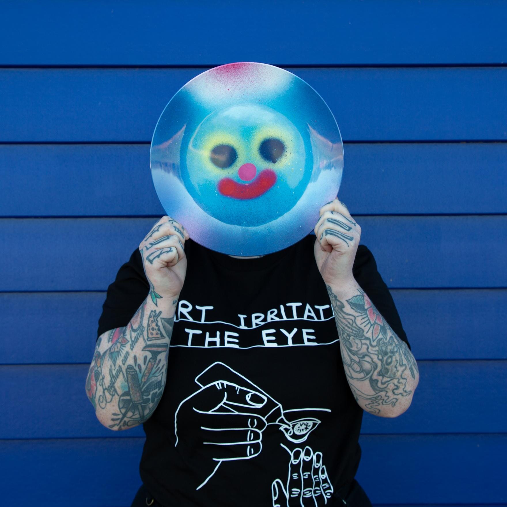 Blue Melamine Plate x Jon Burgerman – Third Drawer Down USA